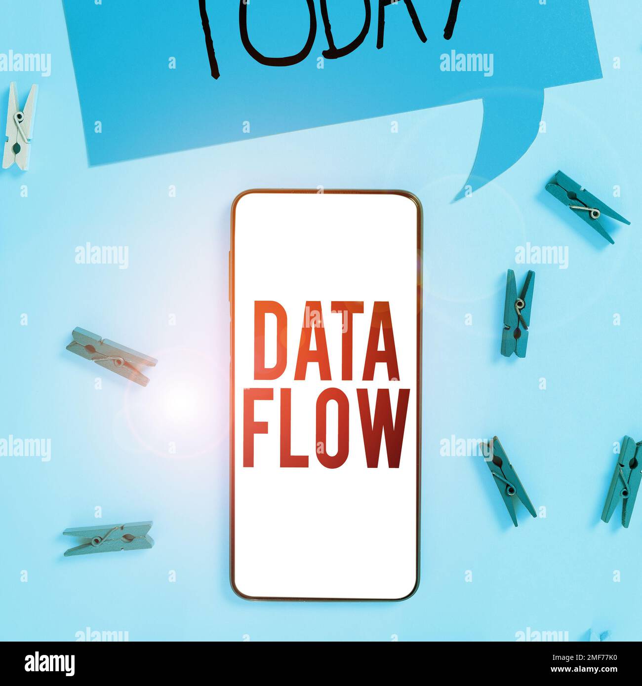 Conceptual caption Data Flow. Conceptual photo the movement of data through a system comprised ...