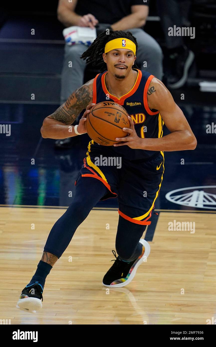 Golden State Warriors guard Damion Lee against the Boston Celtics ...
