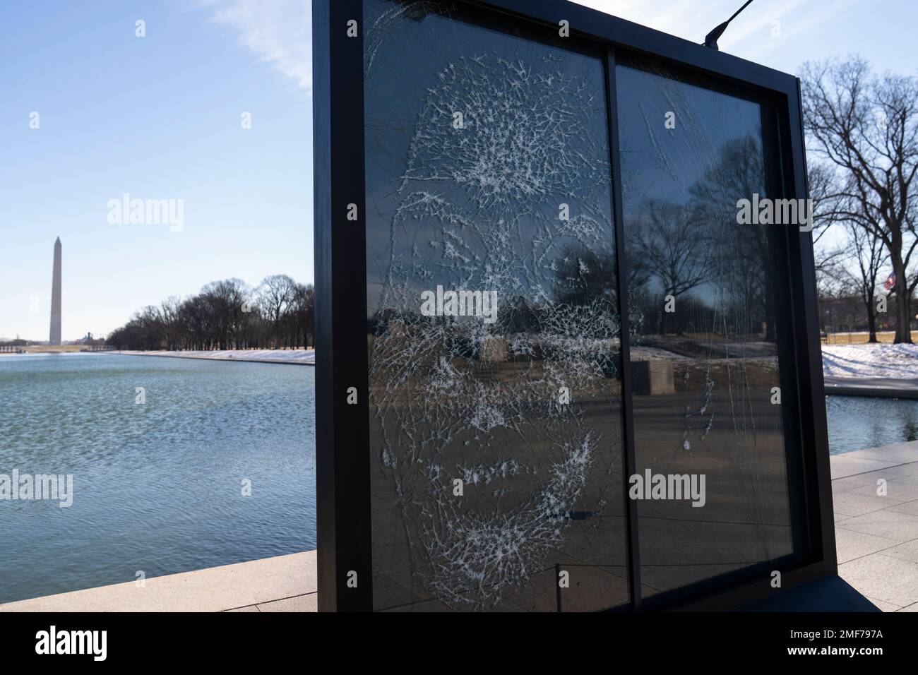 The installation "Vice President Kamala Harris Glass Ceiling Breaker ...