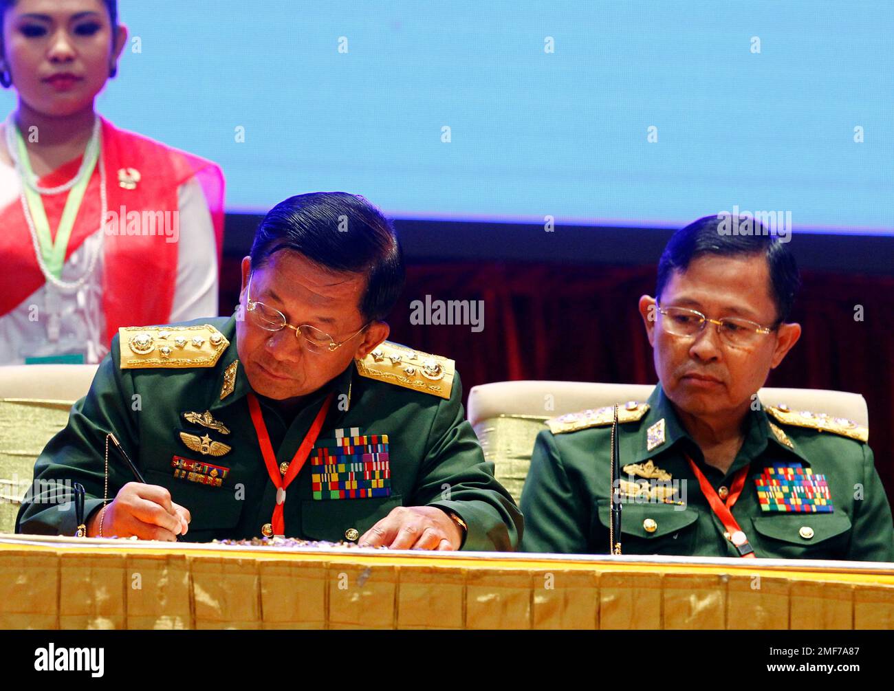 FILE - In this Feb. 13, 2018, file photo, Myanmar's Army Commander ...