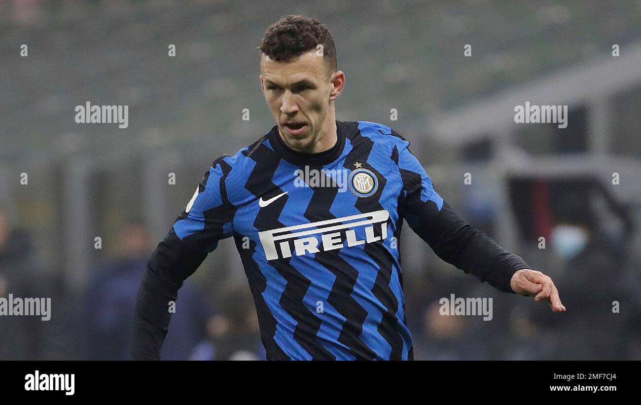 Inter Milan's Ivan Perisic runs during an Italian Cup round of 4 first ...