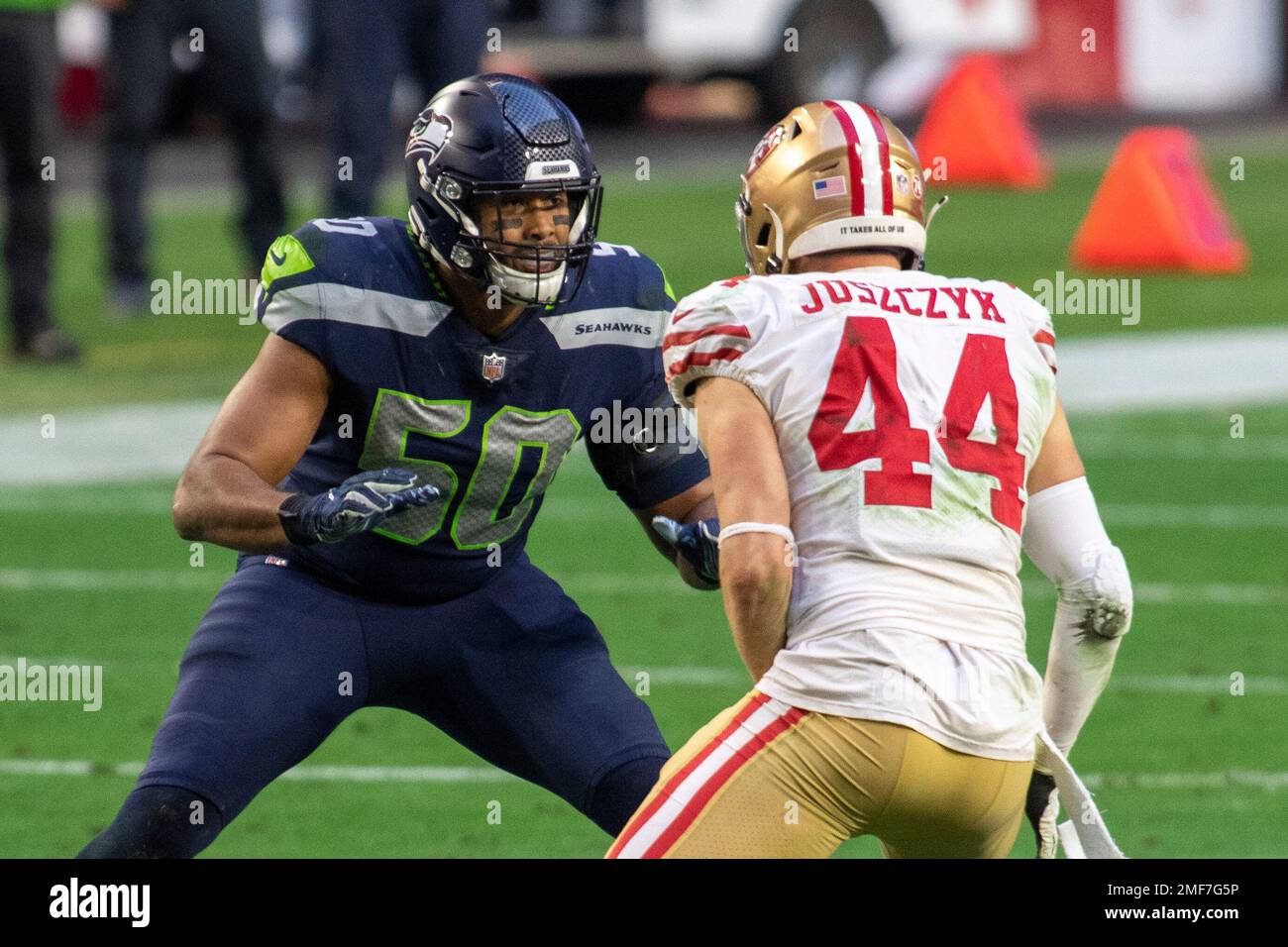 Seattle Seahawks outside linebacker K.J. Wright (50) in action against ...