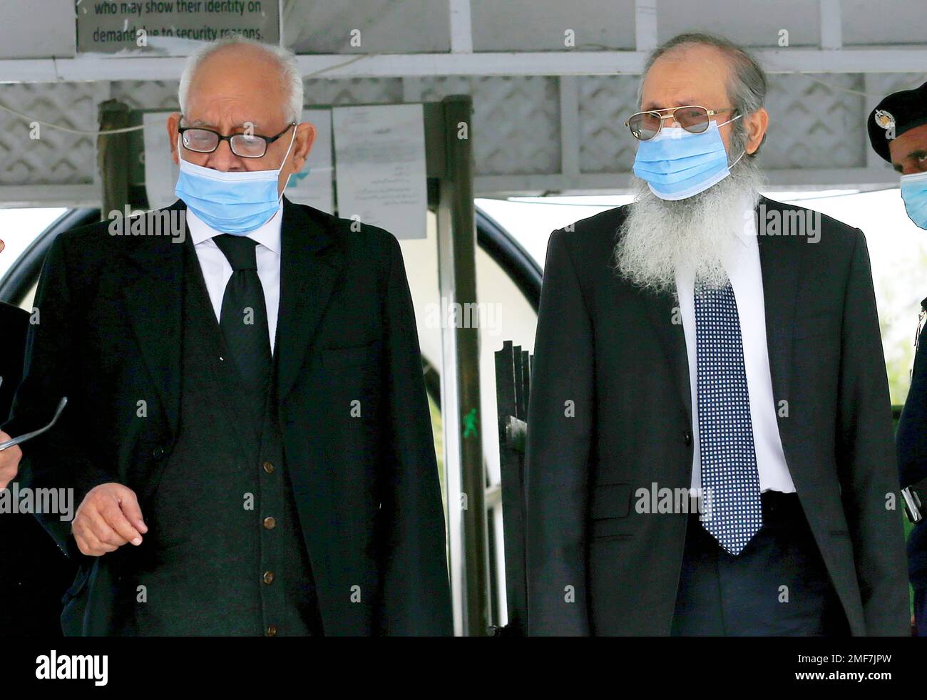 Ahmed Saeed Sheikh, right, father of British-born Pakistani Ahmed Omar ...