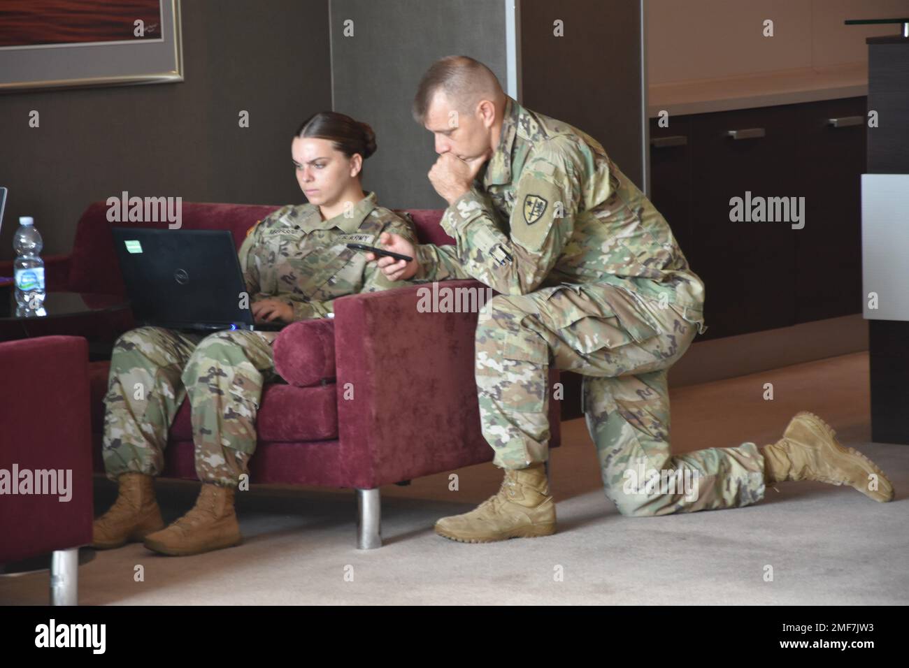 Staff Sgt. Gina Marasco and Sgt. 1st Class Joshua White, from the ...