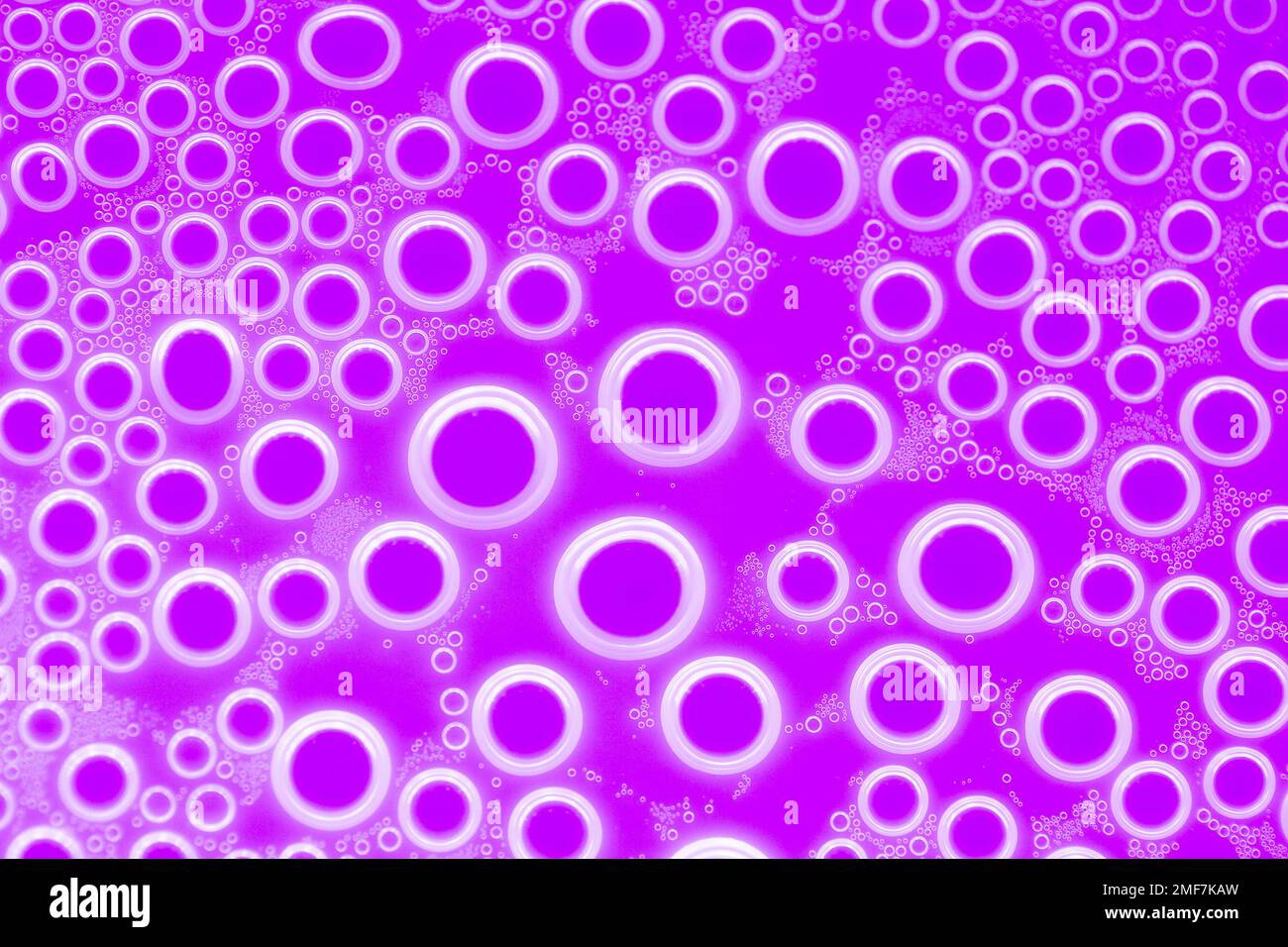 Purple pattern with white circles. Bubbles purple background.Macro ...