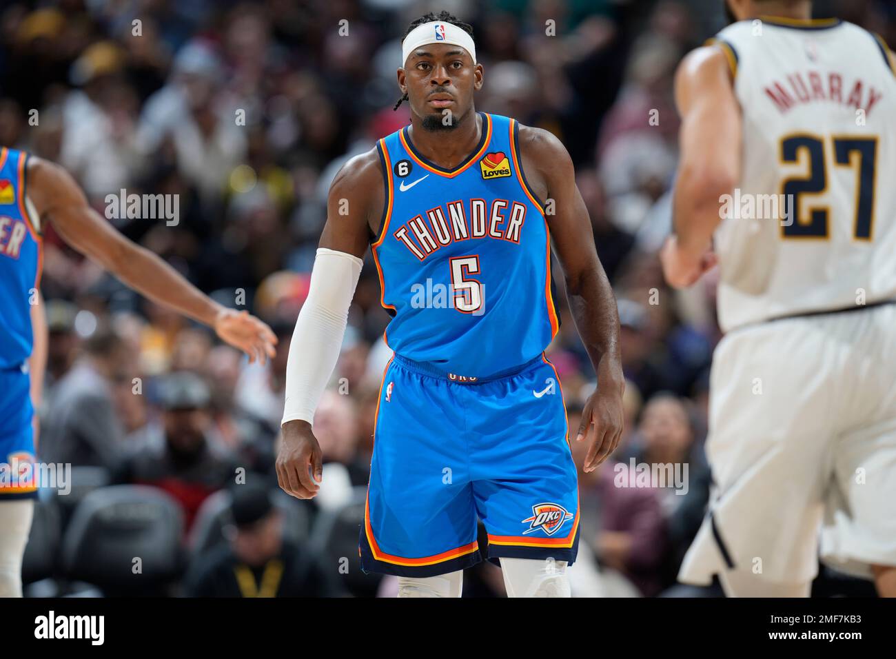 Oklahoma City Thunder guard Luguentz Dort (5) in the second half of an ...
