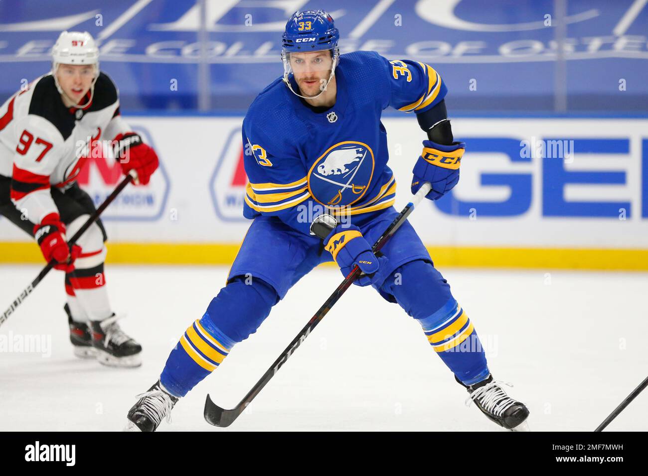Buffalo Sabres defenseman Colin Miller (33) during the second period of ...