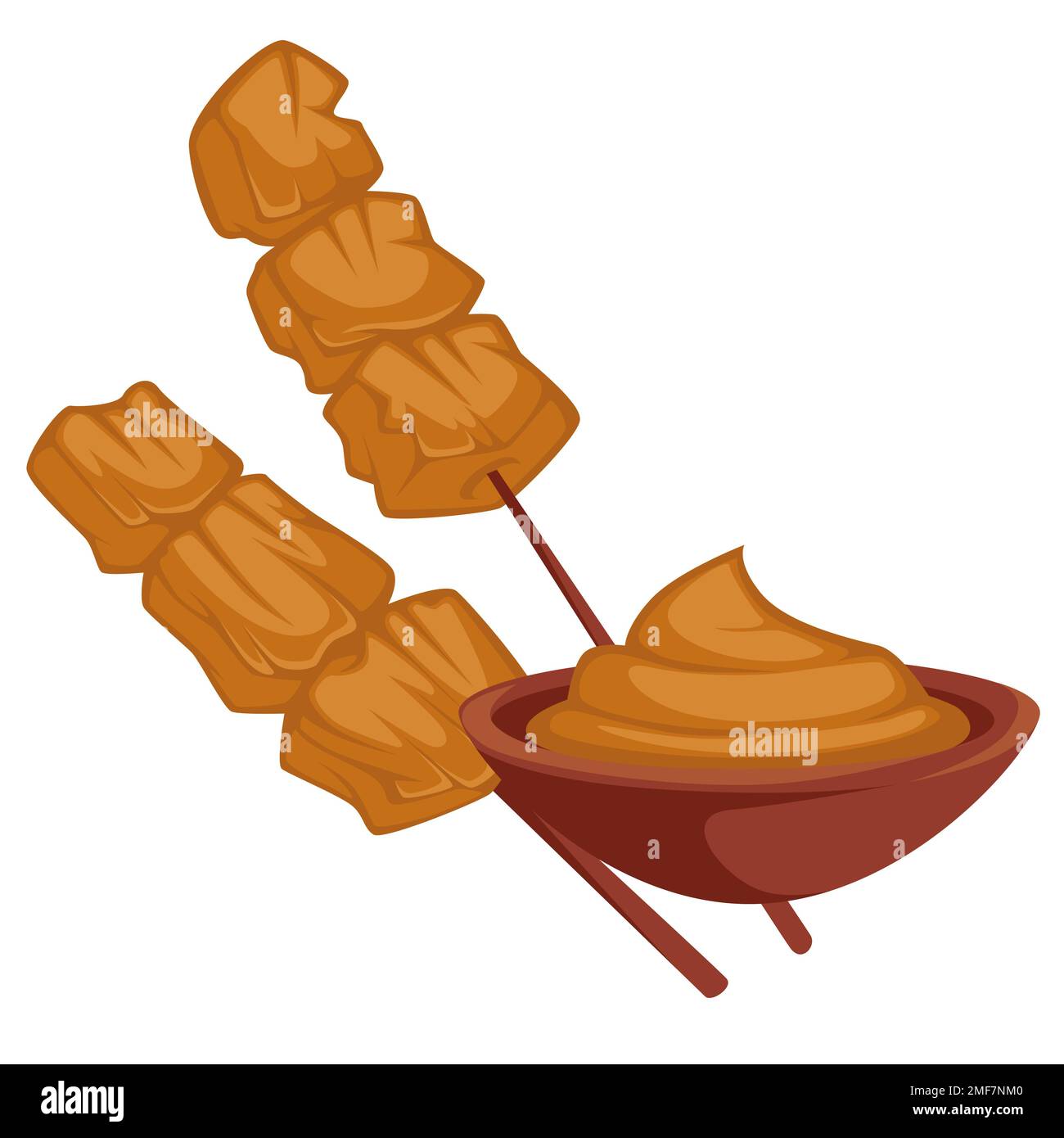 Brochette kebab chicken beef pork Stock Vector Images - Alamy