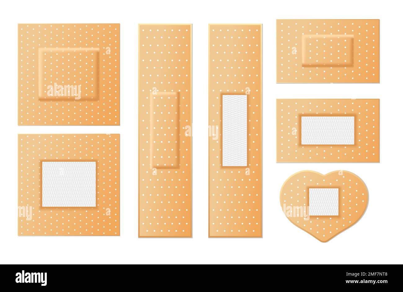 Plaster adhesive bandage elastic medical sticky patch Stock Vector ...