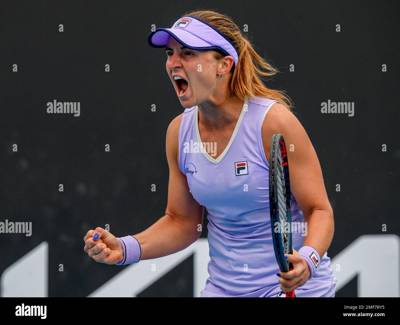 Argentina's Nadia Podorska celebrates after defeating Britain's ...
