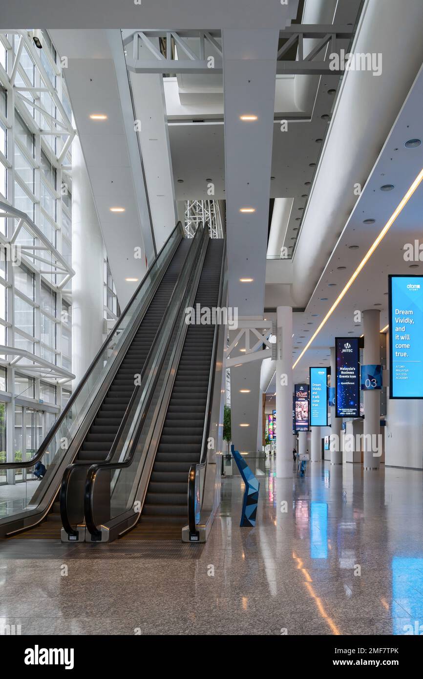 Kuala Lumpur, Malaysia - December 31,2022 : Interior view of the Mitec ...