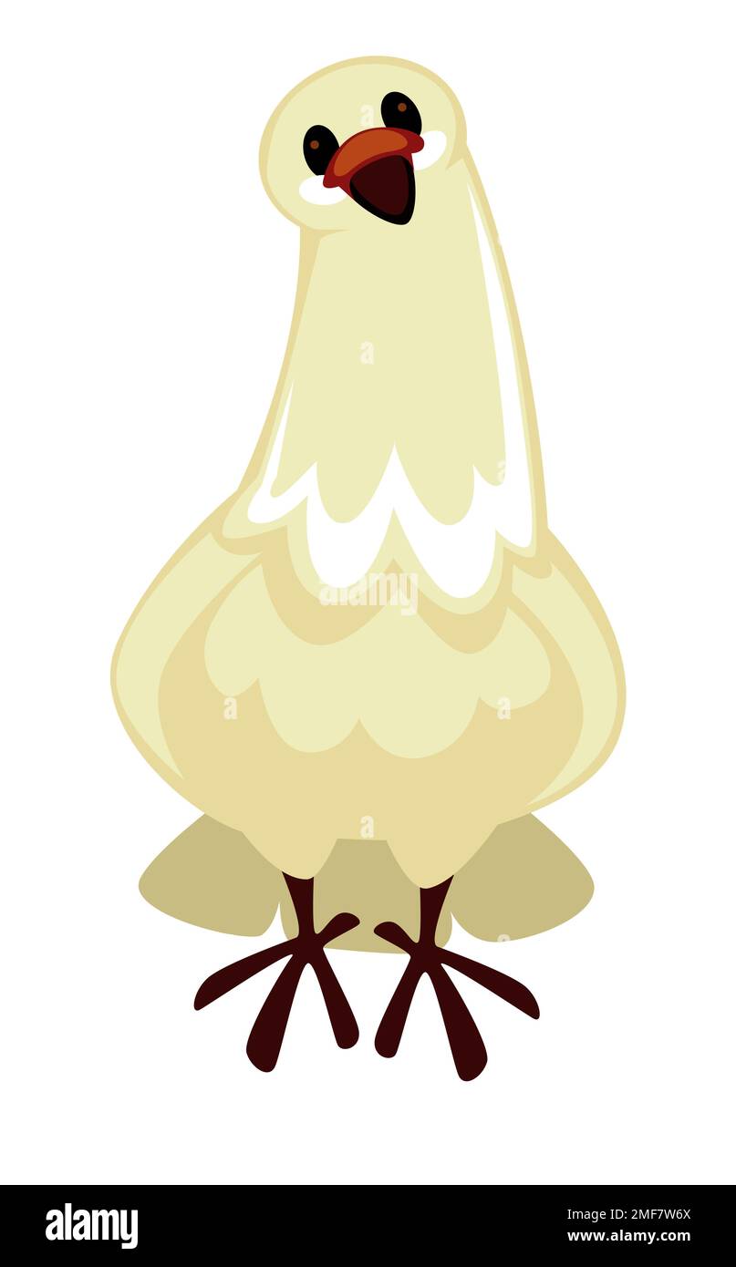 Pigeon or dove isolated bird peace symbol wild animal Stock Vector ...