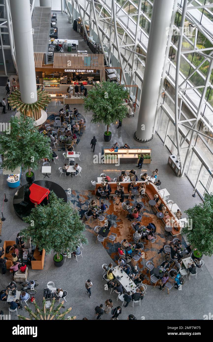 Business lunch meeting aerial hi-res stock photography and images - Alamy