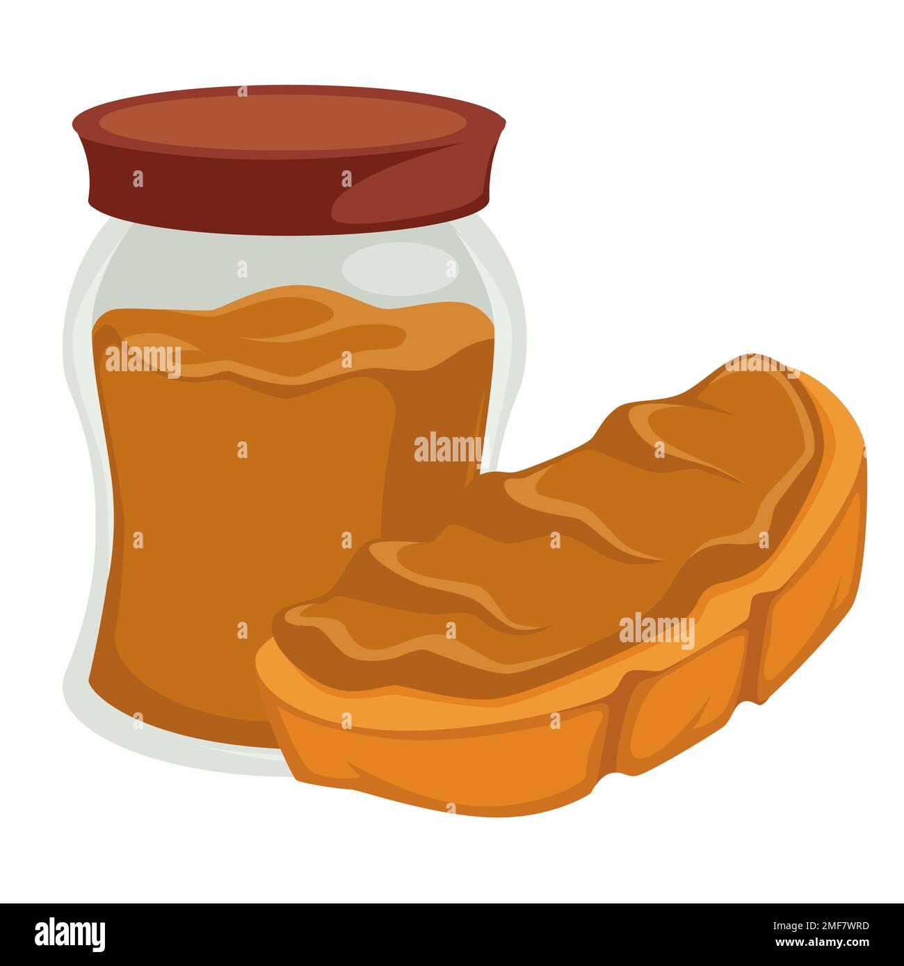 Peanut creamy paste on Stock Vector Images - Alamy
