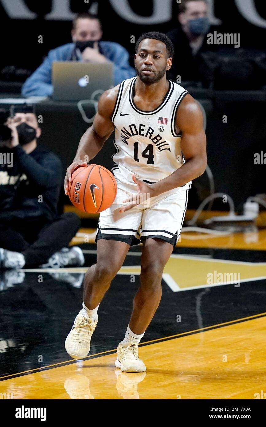 Vanderbilt guard Isaiah Rice (14) plays against South Carolina in the ...