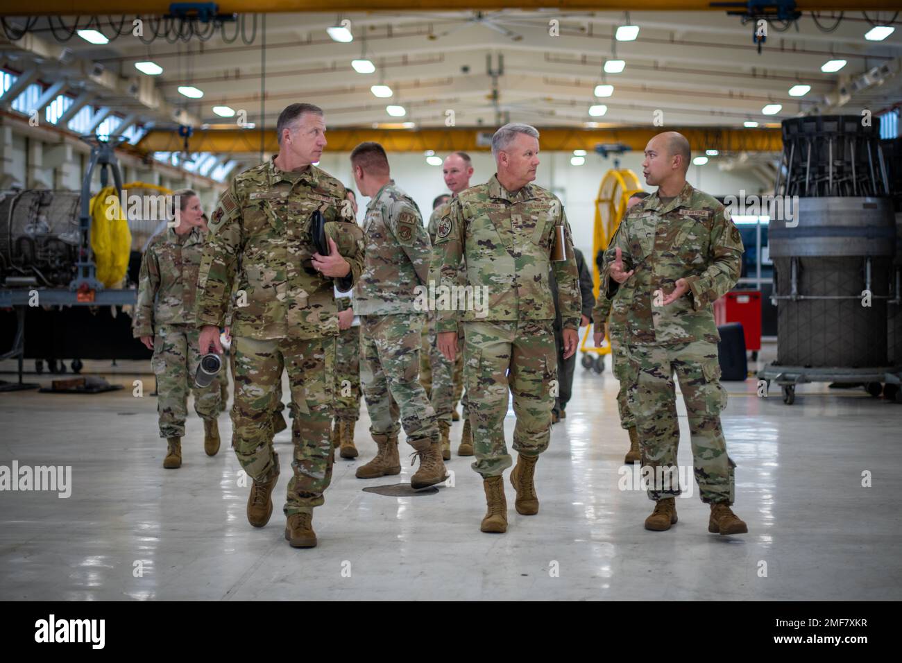 Lt. Gen. James Jacobson, center, Pacific Air Forces deputy commander ...