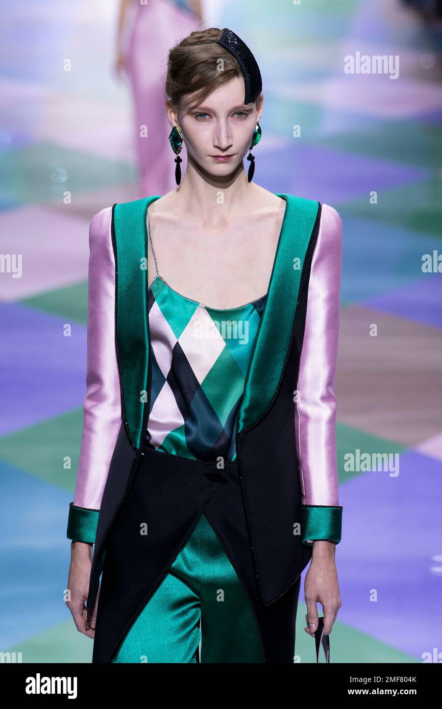 Paris, France. 24th Jan, 2023. GIORGIO ARMANI PRIVE Haute Couture ...