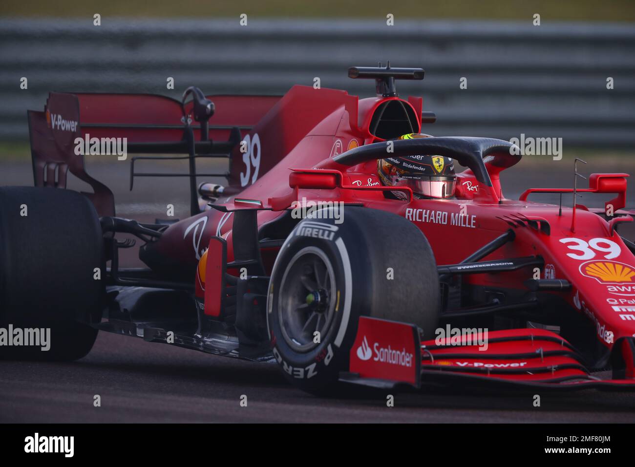 #39 Robert Shwartzman, Scuderia Ferrari during a test with the old 2021 ...