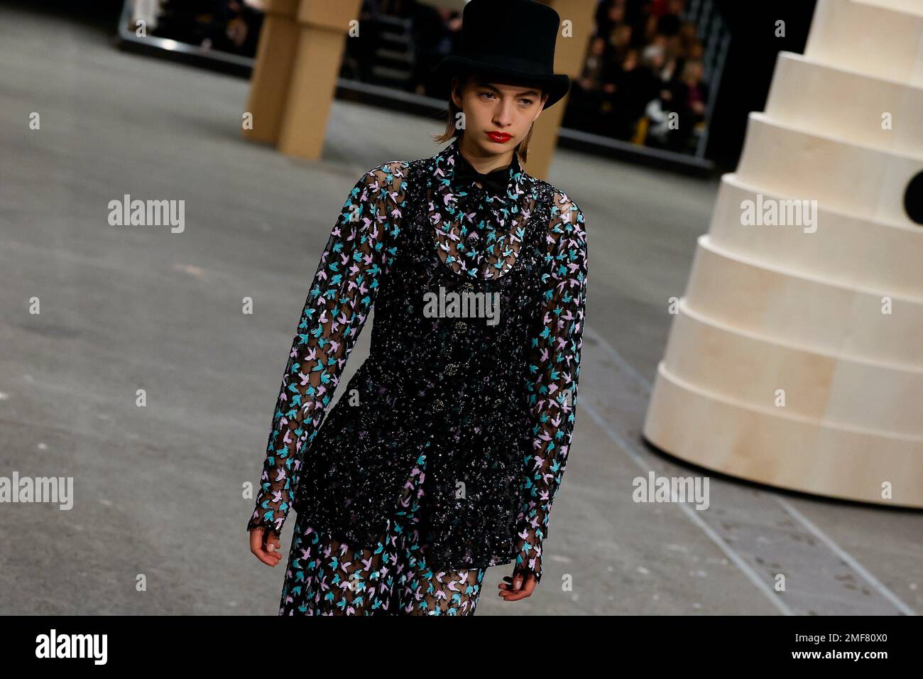 Paris, France. 24th Jan, 2023. CHANEL Haute Couture Spring-Summer 2023 ...