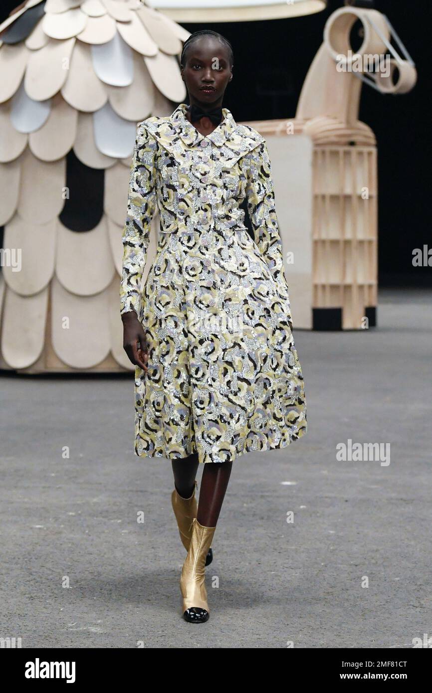 Paris, France. 24th Jan, 2023. CHANEL Haute Couture Spring-Summer 2023 ...