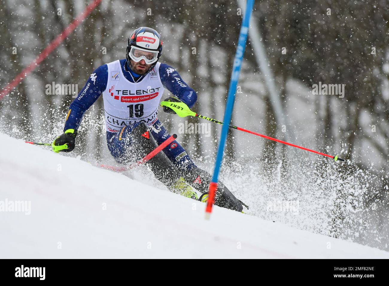 Italy's Manfred Moelgg speeds down the course during an alpine ski, men ...