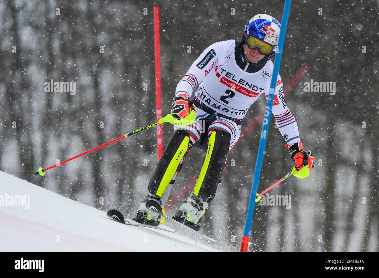 France's Alexis Pinturault speeds down the course during an alpine ski ...