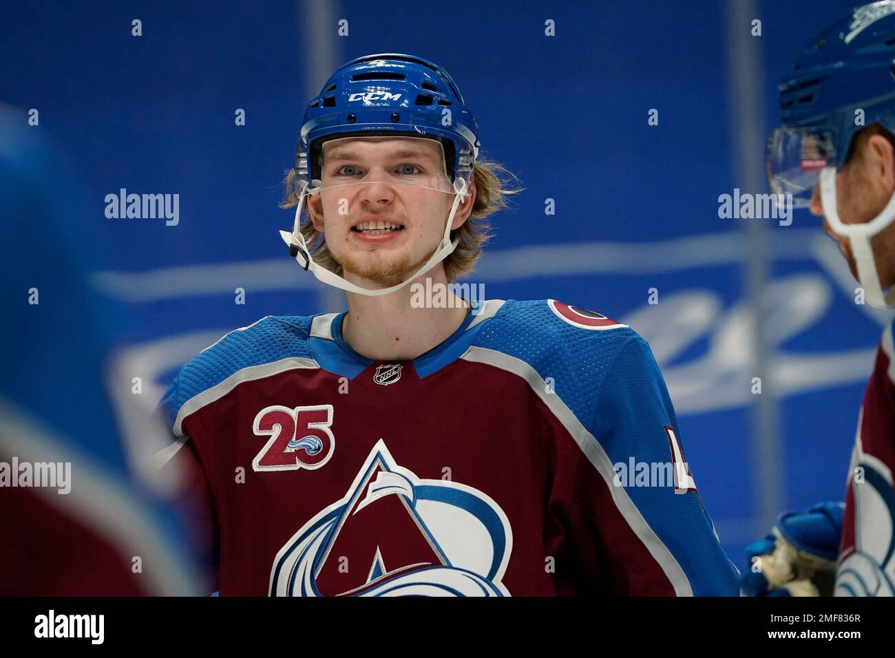Colorado Avalanche defenseman Bowen Byram (4) in the second period of ...