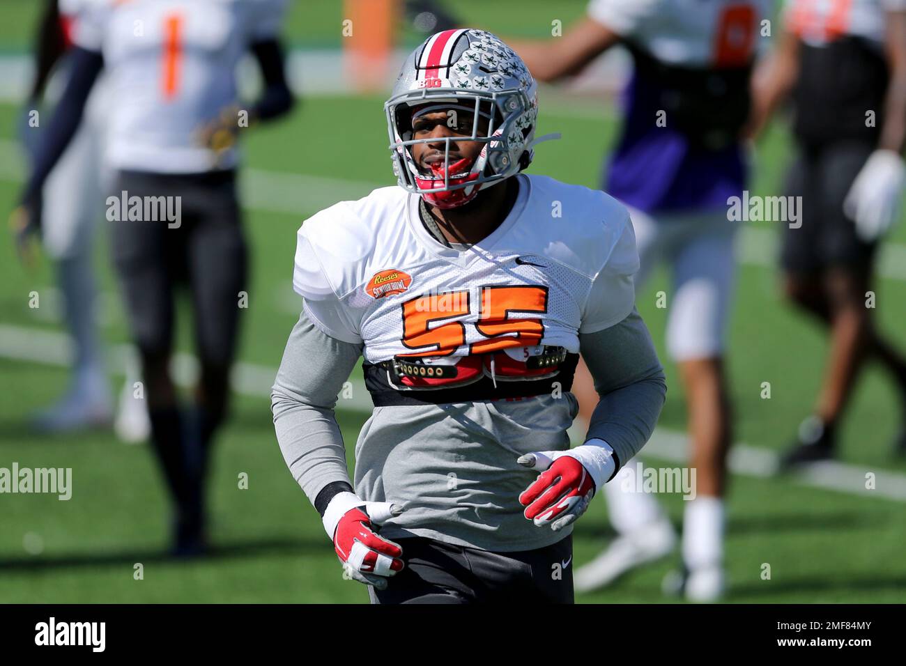 National Team offensive lineman James Hudson III of Cincinnati (55 ...