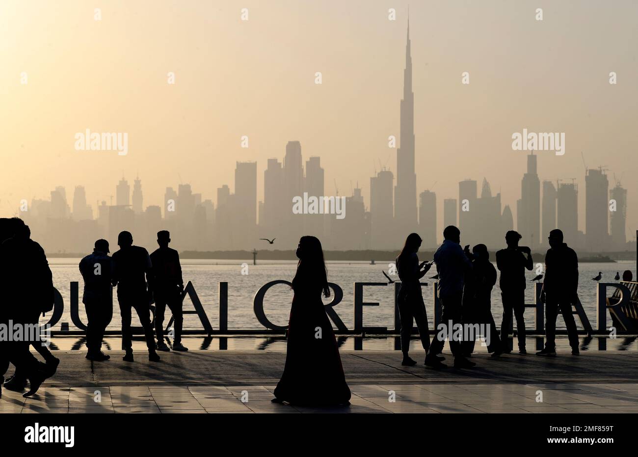 People enjoy their weekend with the view of city skyline and the world ...