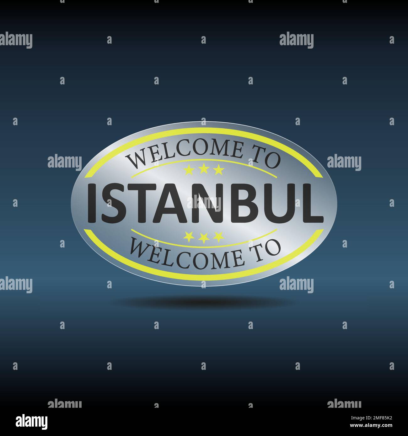 Istanbul Turkey logo sign badge design, vector illustration Stock ...