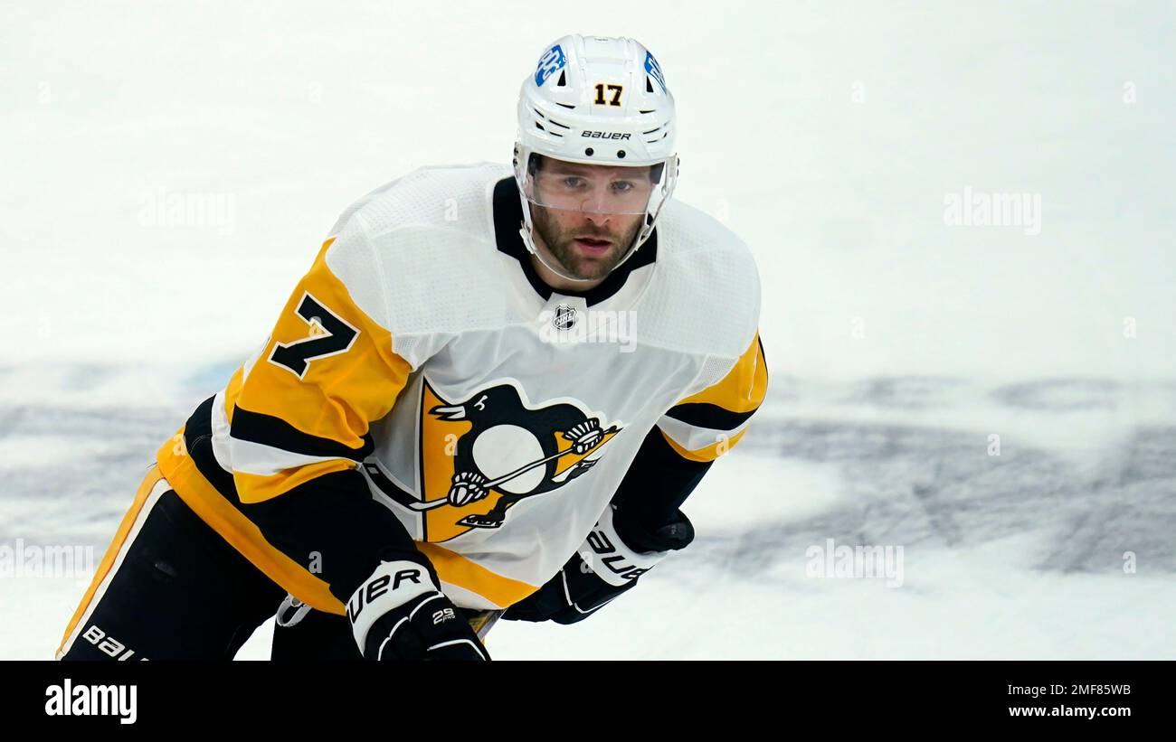 Pittsburgh Penguins right wing Bryan Rust (17) during a hockey game ...