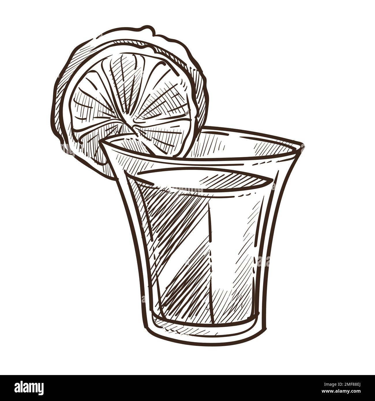 Alcohol drink isolated sketch vector beach bar hi-res stock photography ...