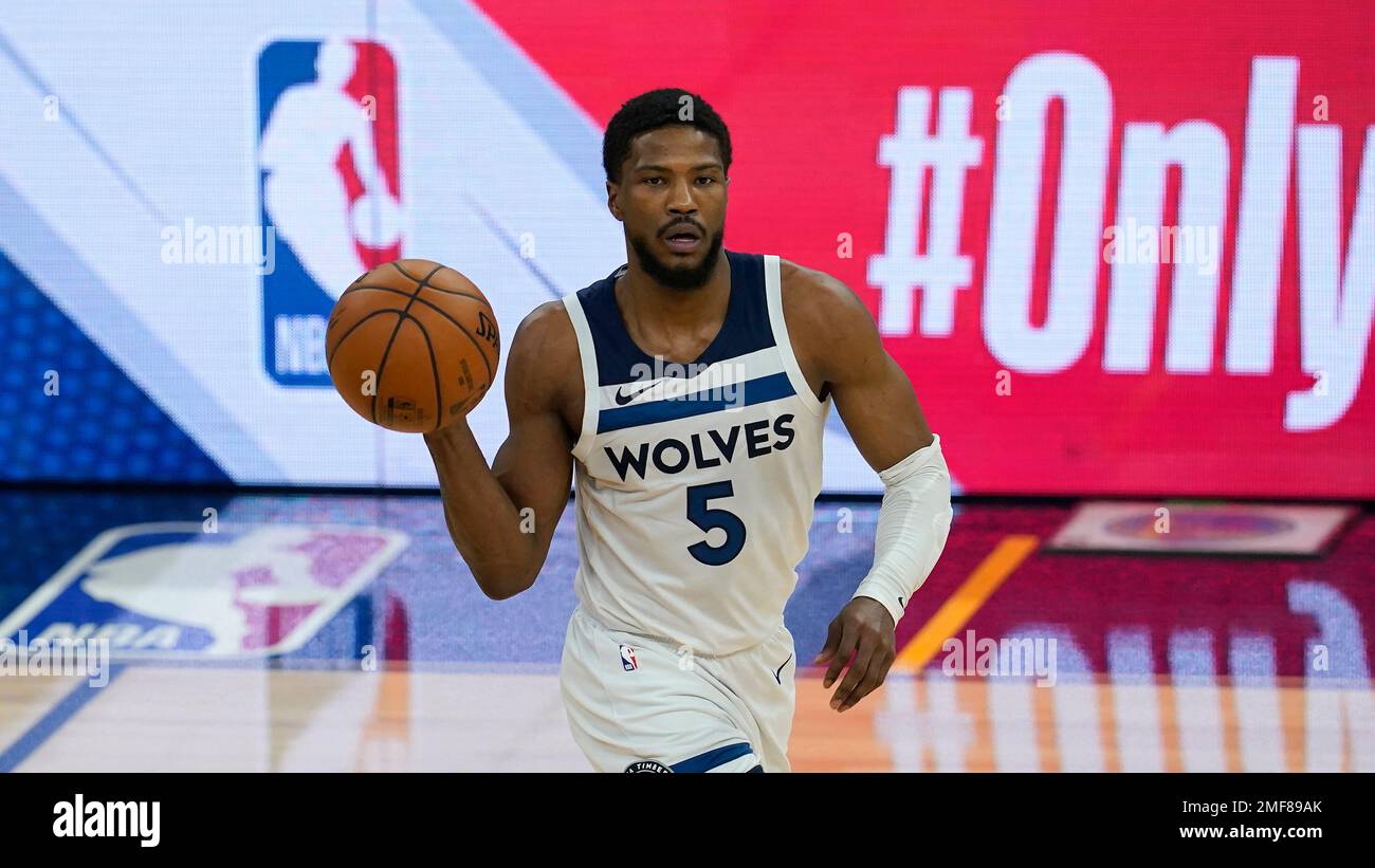 Minnesota Timberwolves guard Malik Beasley (5) against the Golden State ...