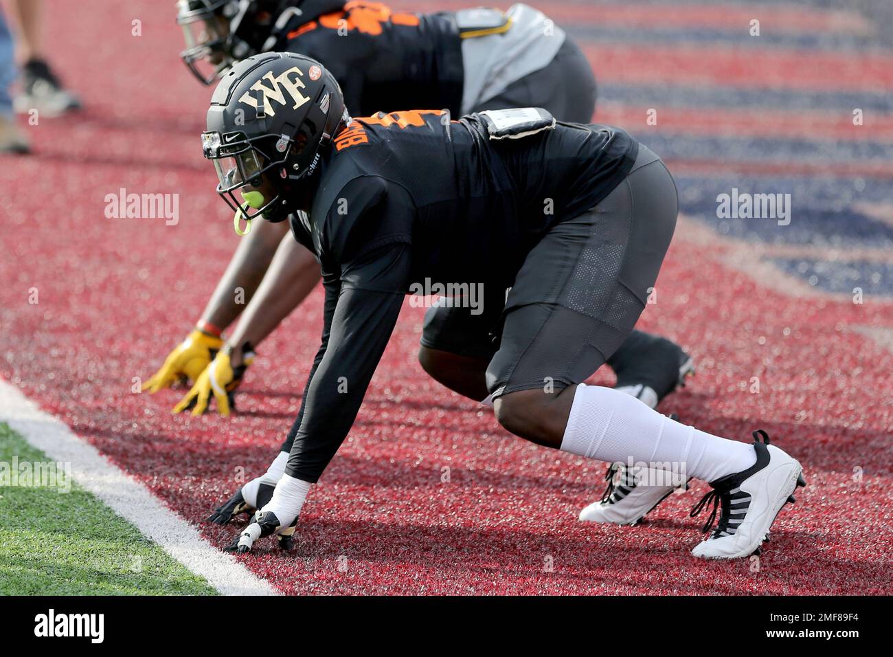 American Team defensive lineman Carlos Basham Jr. of Wake Forest (9 ...