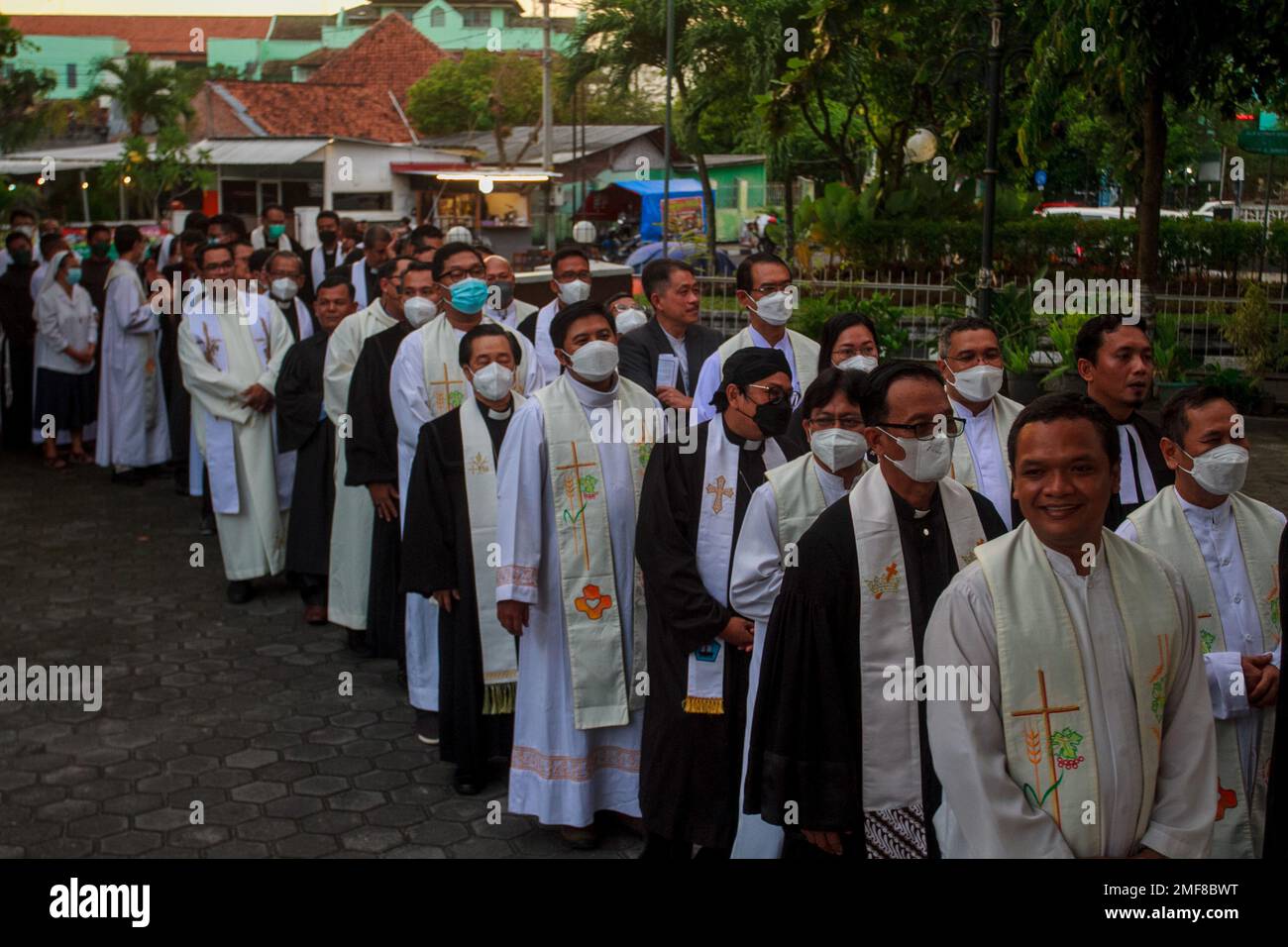 Yogyakarta, Indonesia. 24th Jan, 2023. Pastors gather at a Church ...