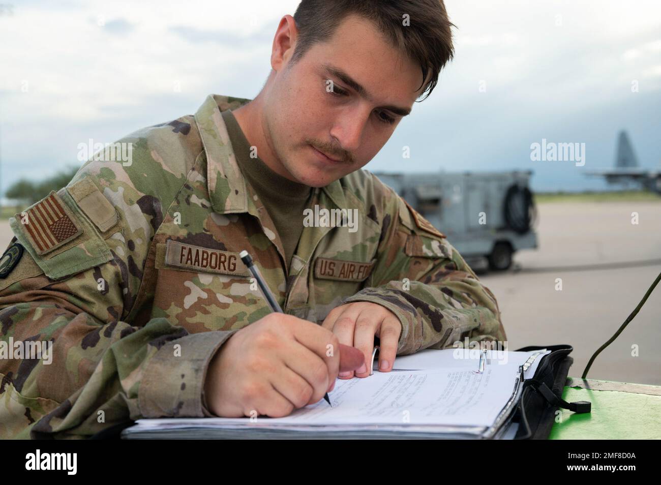 U.S. Air Force Staff Sgt. Jeffrey Faaborg, 755th Aircraft Maintenance ...