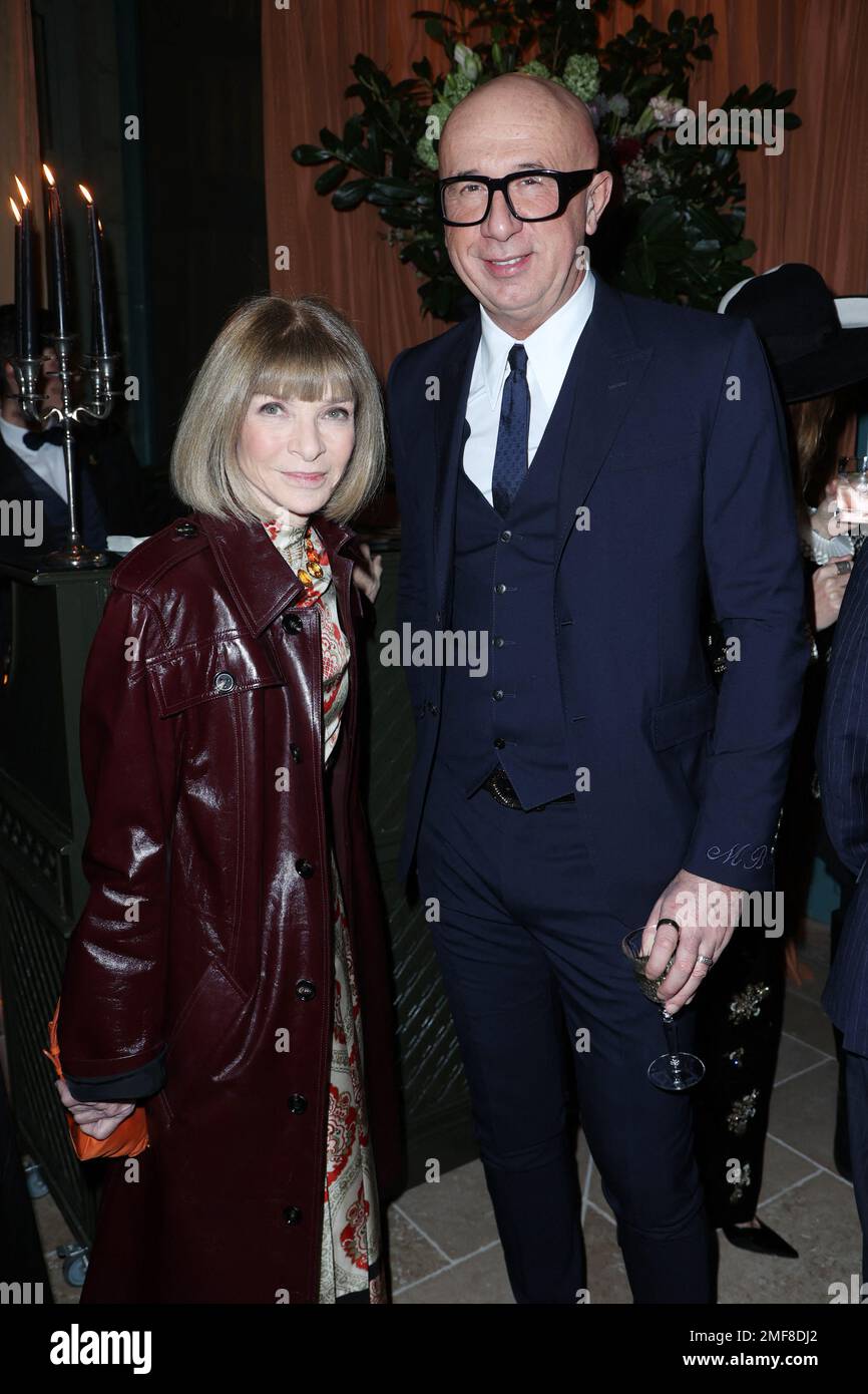Anna Wintour and Marco Bizzarri attends private dinner celebrating the ...