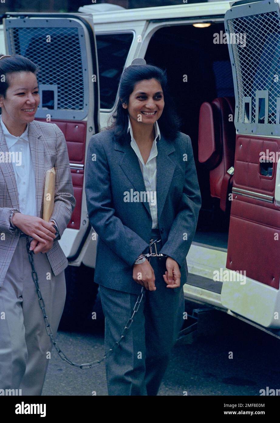 Ma Anand Sheela, right, former secretary to Indian guru Bhagwan Shree ...