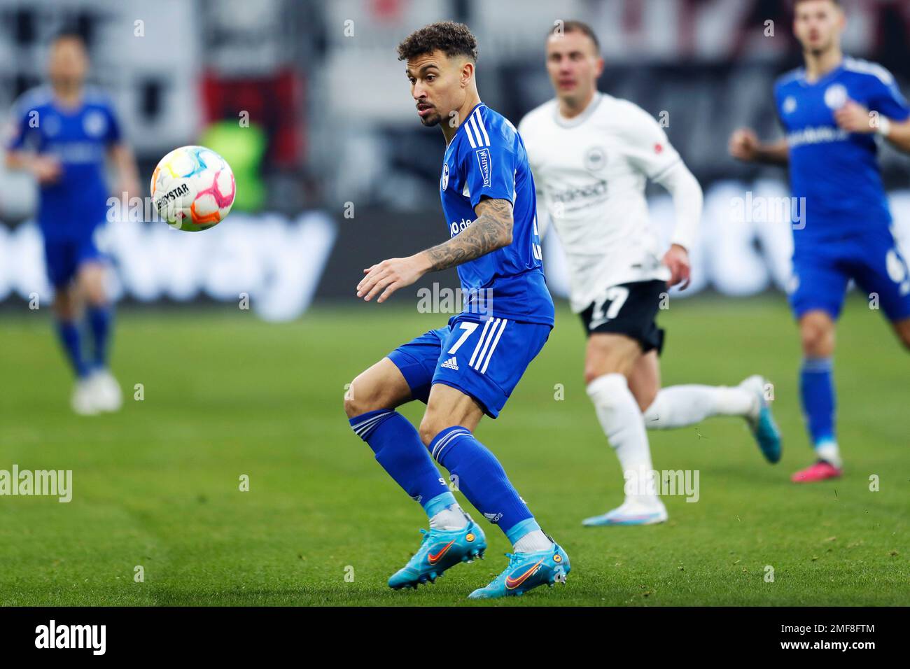 Frankfurt, Germany. Credit: D. 21st Jan, 2023. Jordan Larsson (Shalke ...