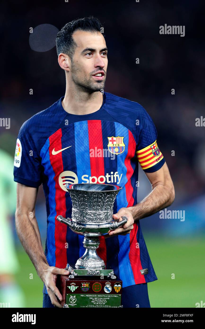 Barcelona, Spain. Credit: D. 22nd Jan, 2023. Sergio Busquets (Barcelona ...
