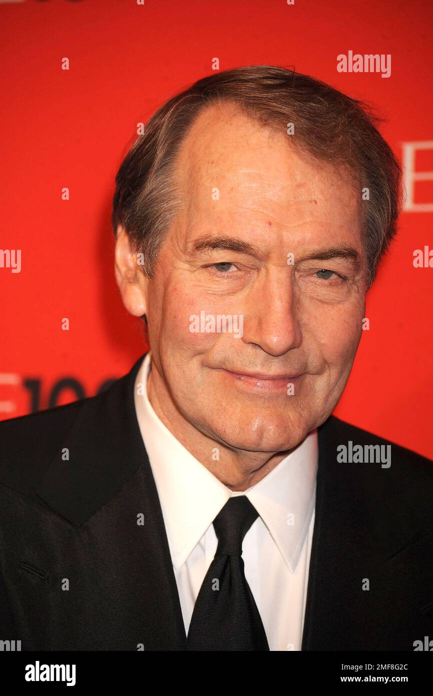 Charlie Rose at Time's 100 most influential people in the world gala at ...