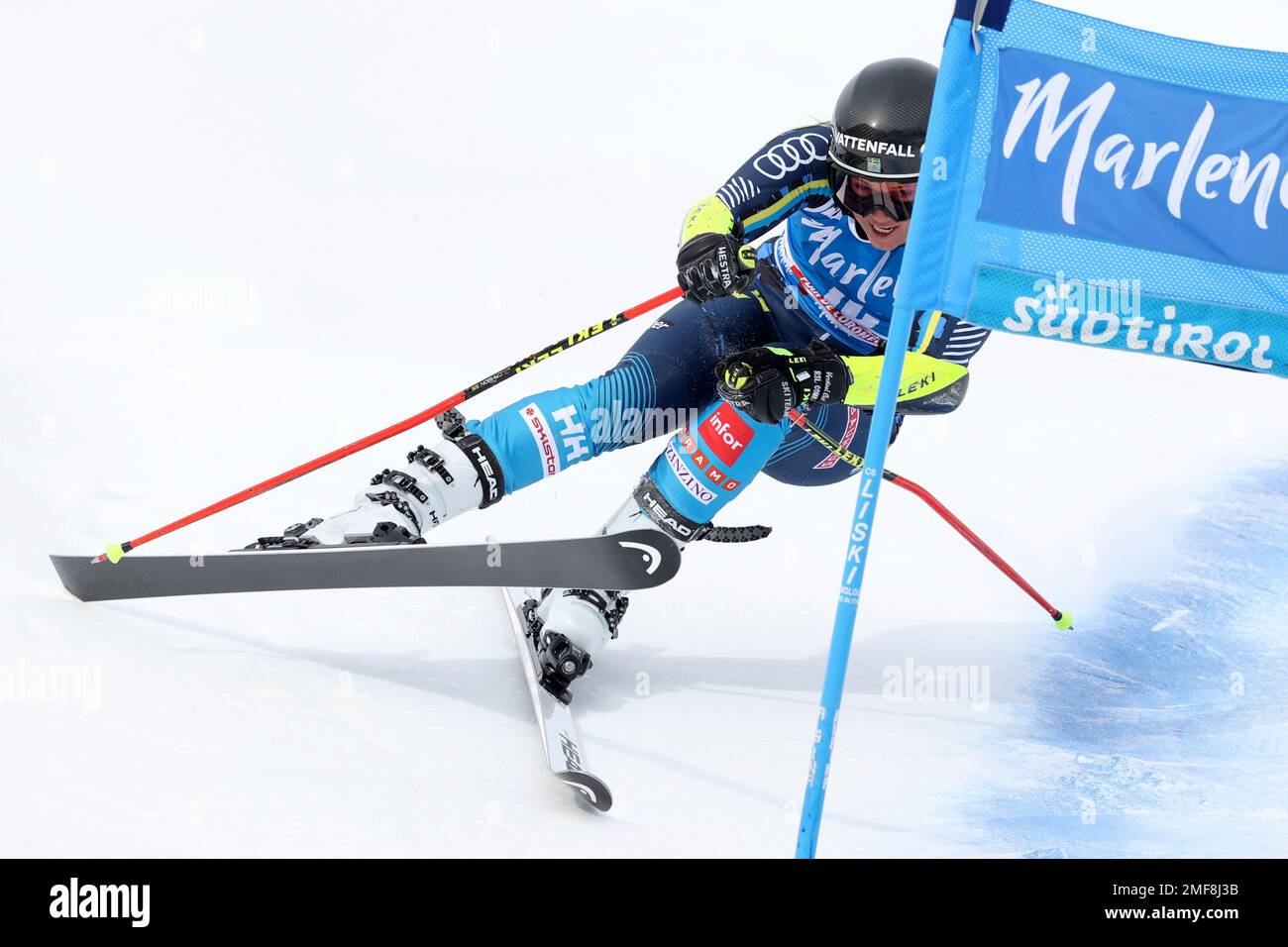 Sweden's Sara Hector competes during an alpine ski, women's World Cup ...