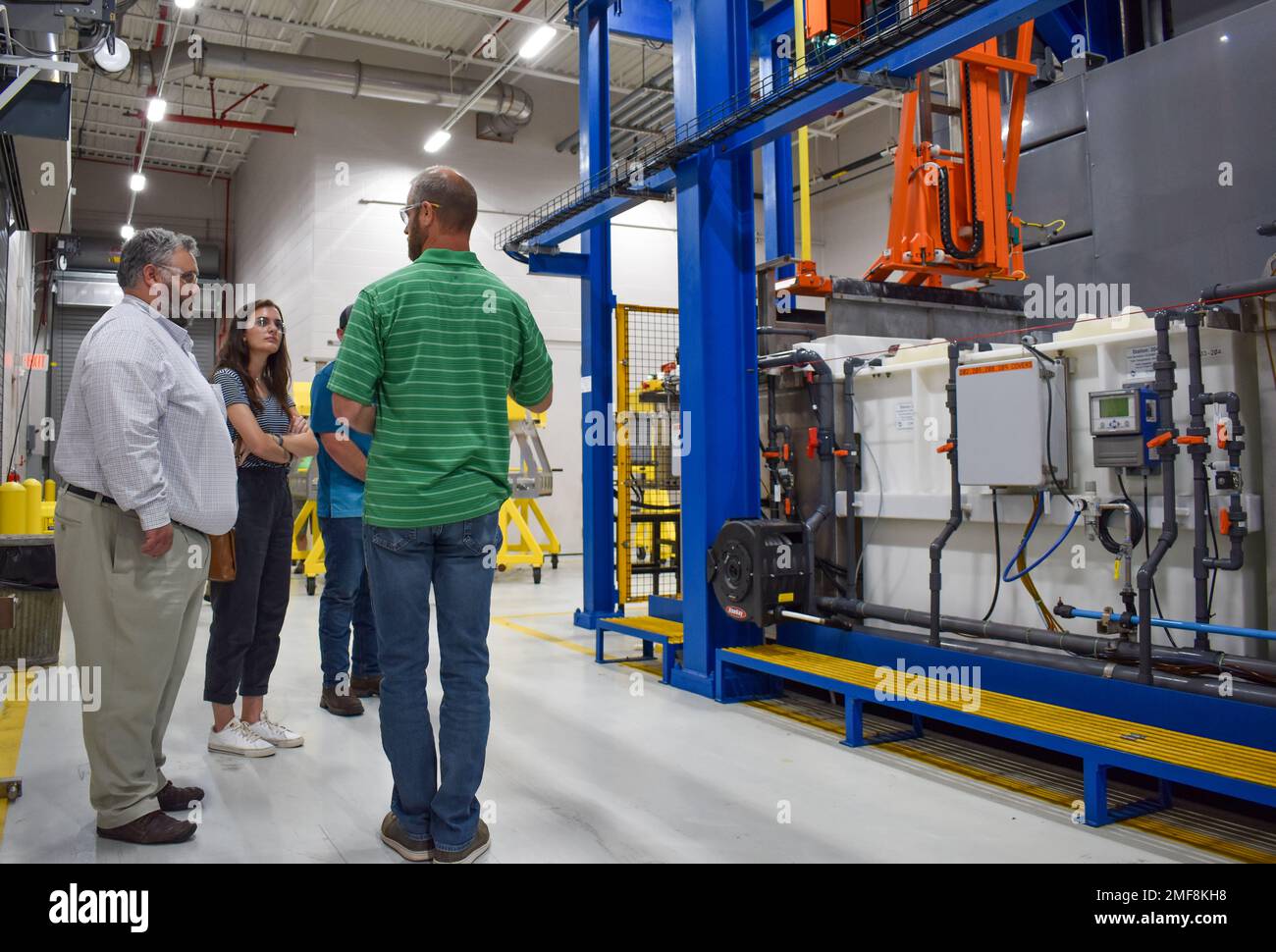 Staff members from the office of Sen. Michael Braun visited Crane Army Ammunition Activity ...