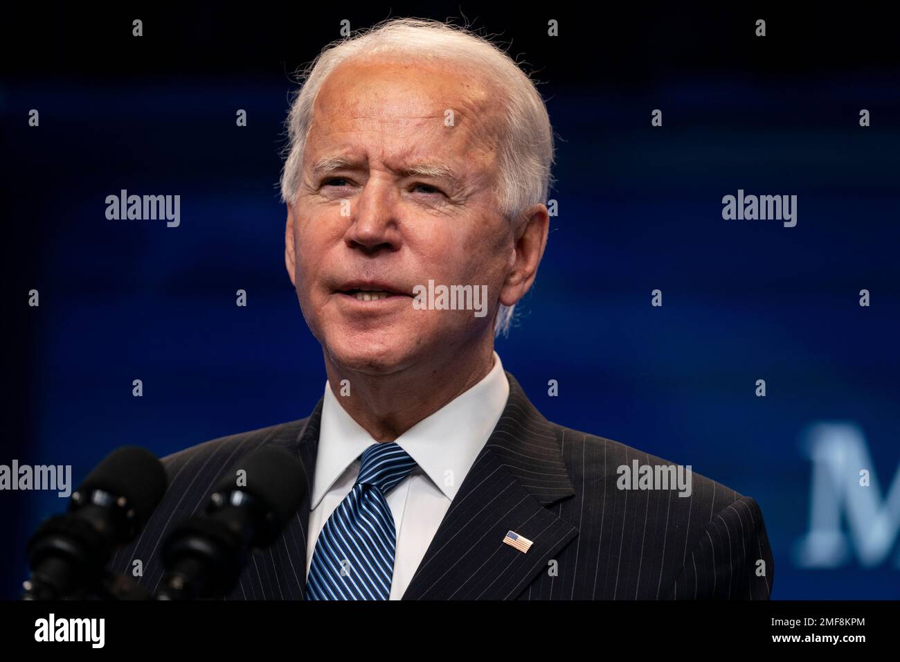 President Joe Biden speaks during an event on American manufacturing ...