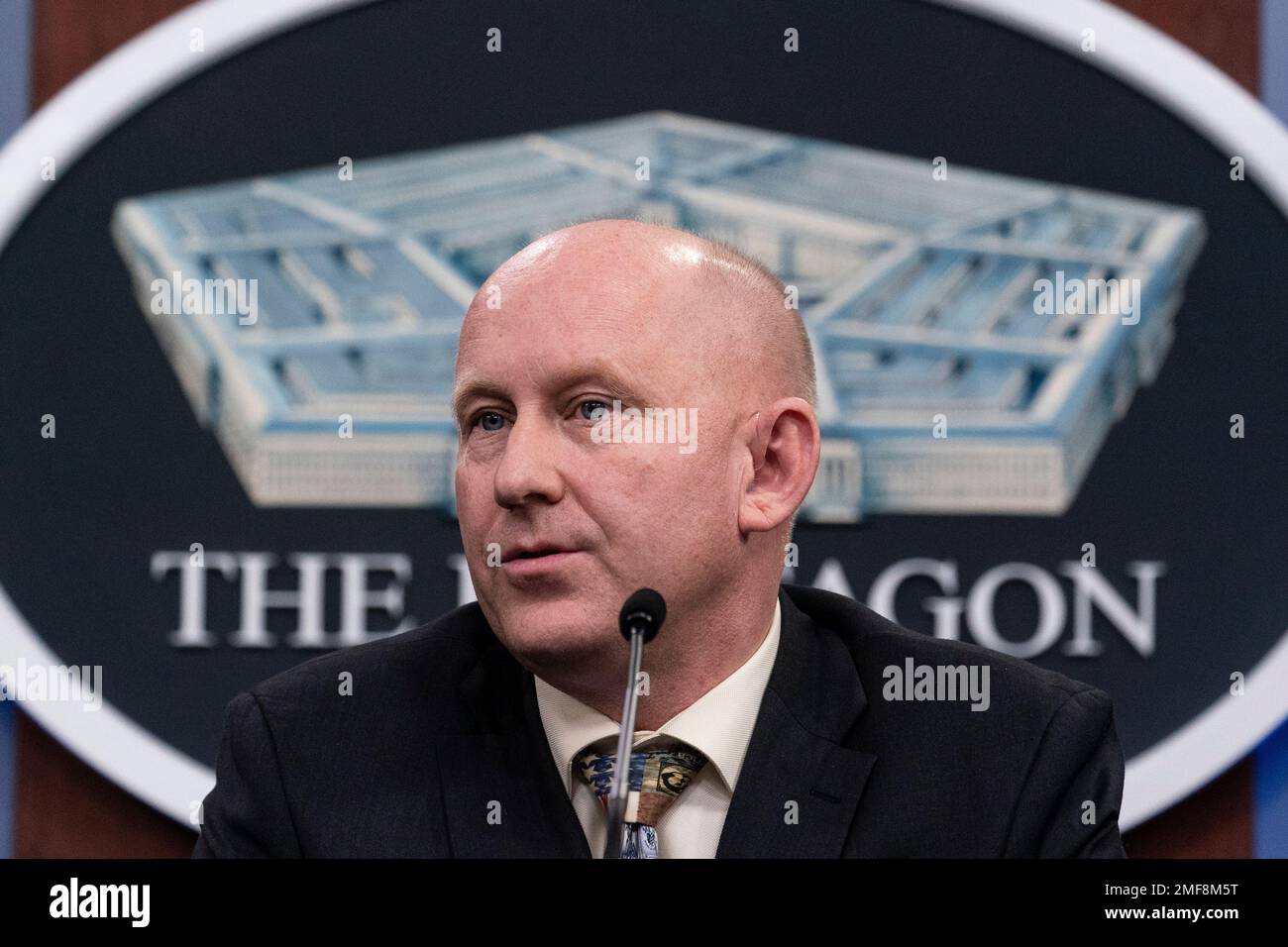 Acting Army Secretary John Whitley speaks during a media briefing at ...