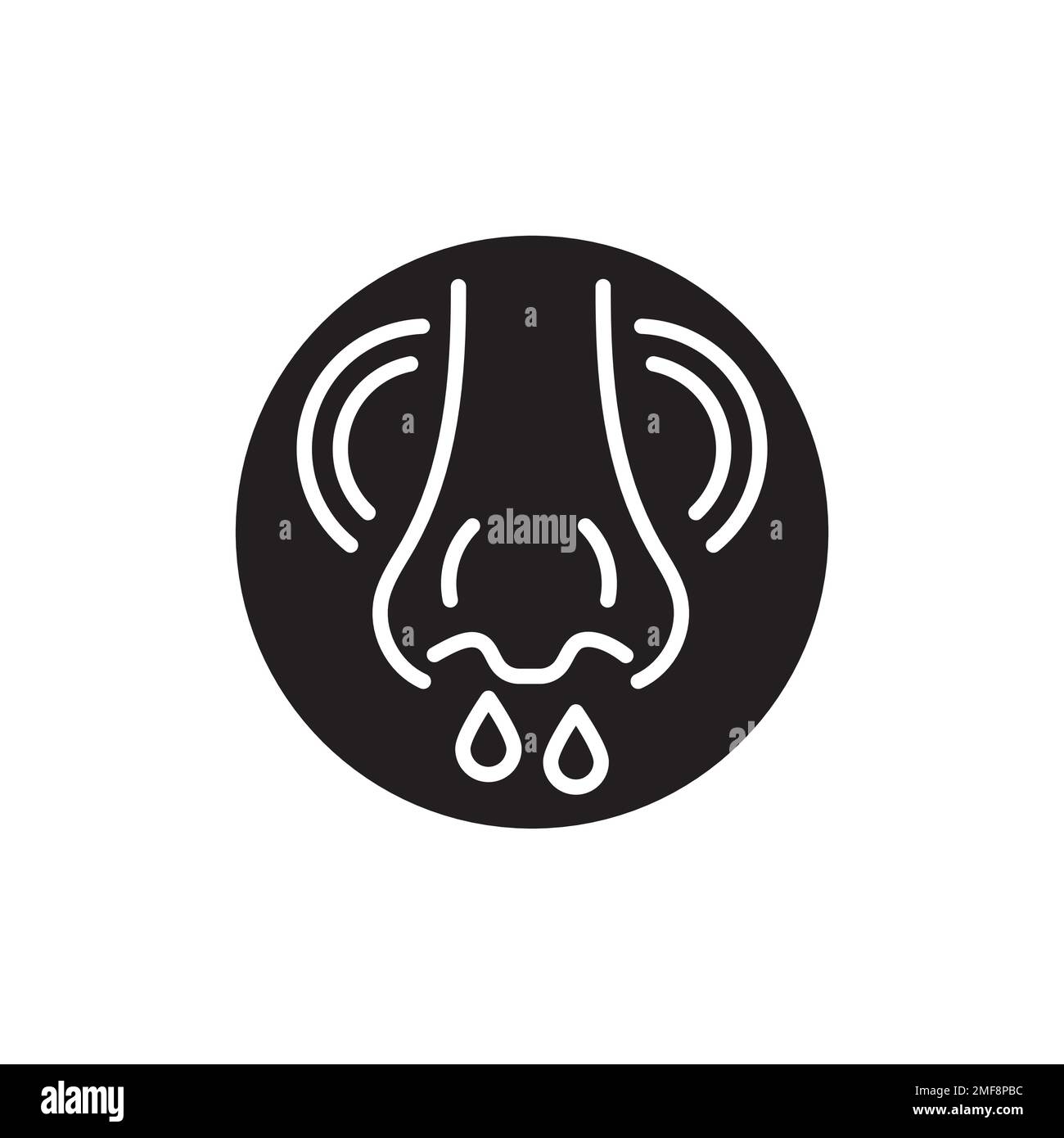 Runny nose icon Black and White Stock Photos & Images - Alamy