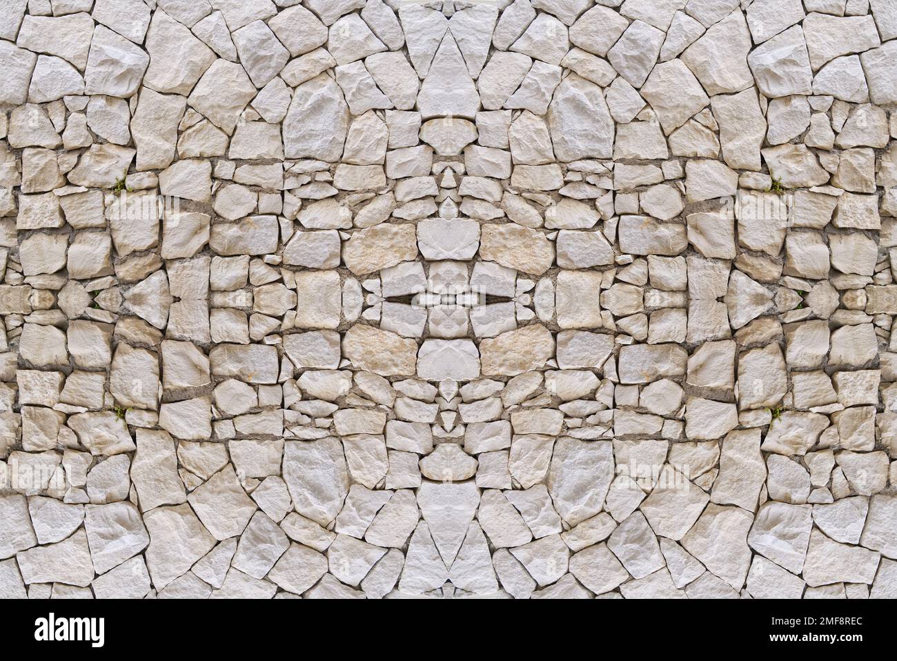 Stone fence wall texture, panoramic garden stonewall, limestone ...