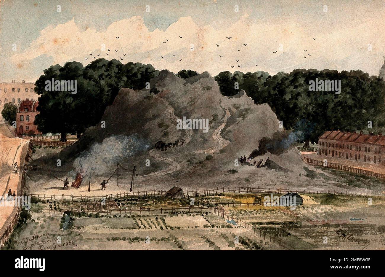 Great Dust Heap, London, 19th century illustration Stock Photo - Alamy
