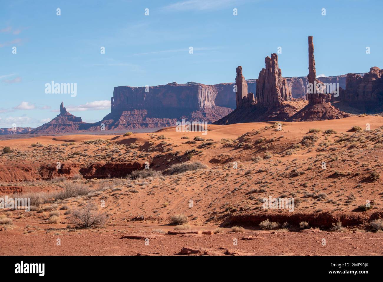 The Totem Pole and Ye Bei Chi are famous butte formations in Monument ...