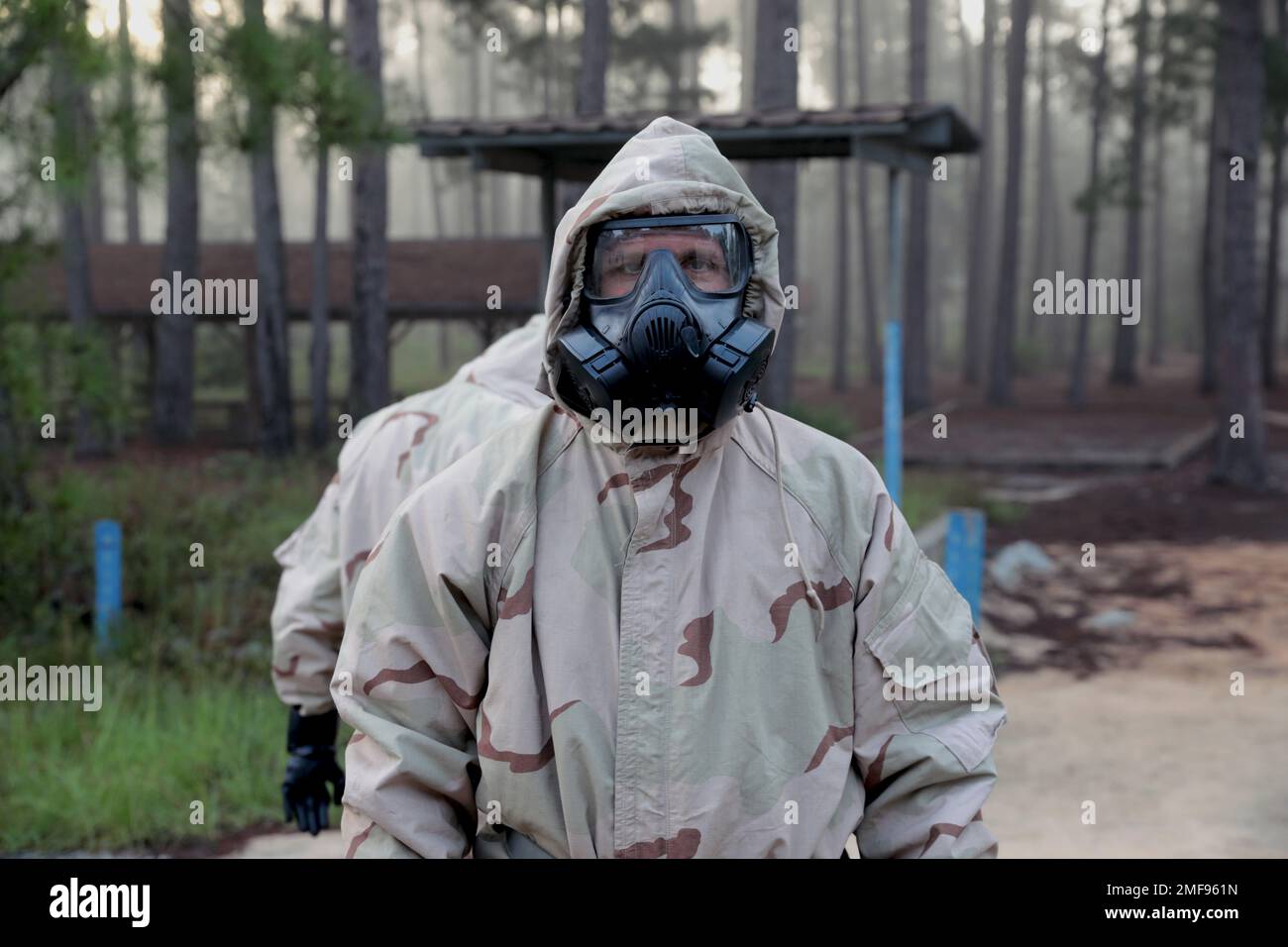 A Soldier prepares for the NBC chamber during AMC's Best Warrior ...